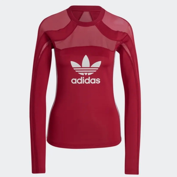 adidas | Tops | New Adicolor Trefoil Mesh Top | Poshmark
